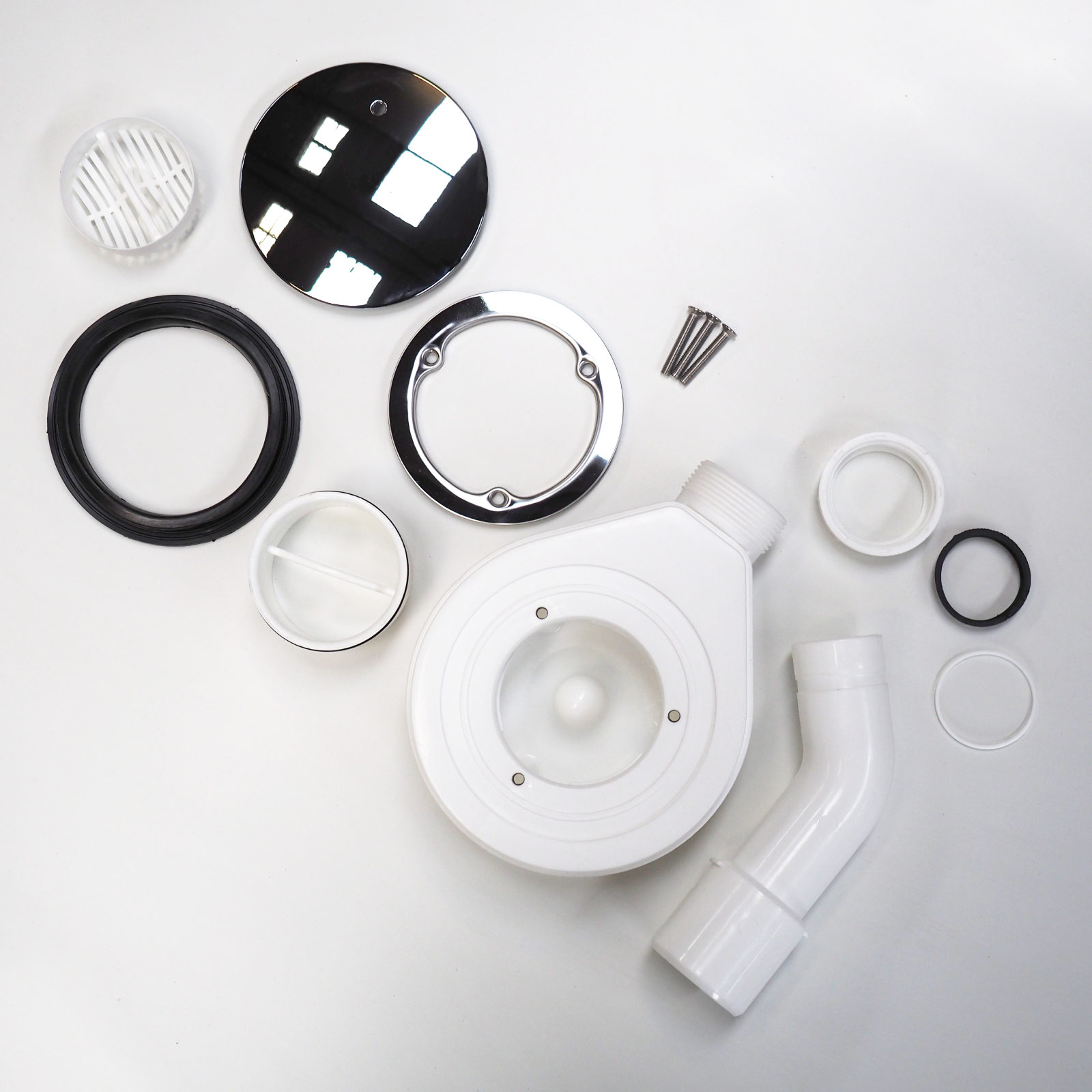 Ablaufgarnitur Set für Duschwanne Duschtasse Ø 90 mm Bad Duschabfluss ...